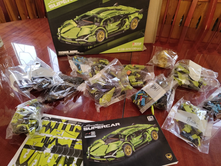 Машина Lego, Lamborghini, отличное качество, 1300+ деталей