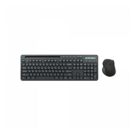 ! Wireless Combo keyboard and mouse AVTECH PRO CW604 Black цена с НДС