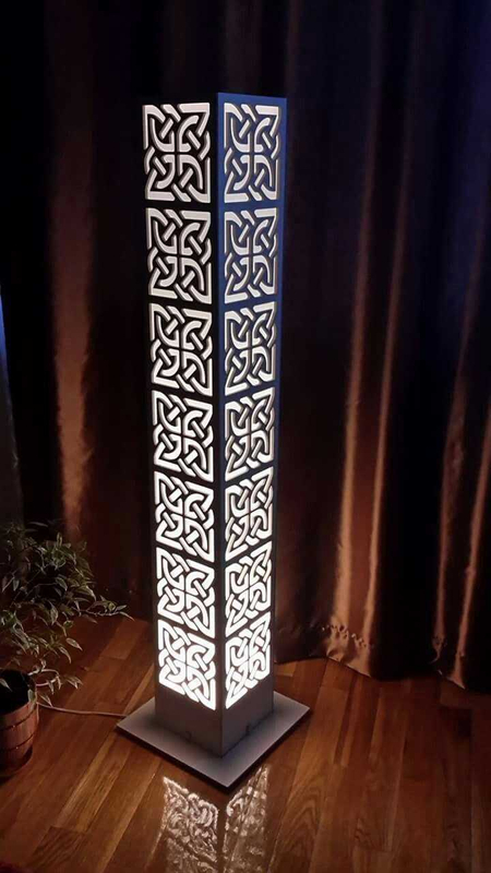 CNC kesish va bükme fayllari, chiroyli zamin yoritgichi