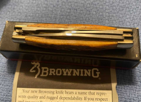 Складной нож BROWNING 311 Small Stockman. Сделано в Японии.