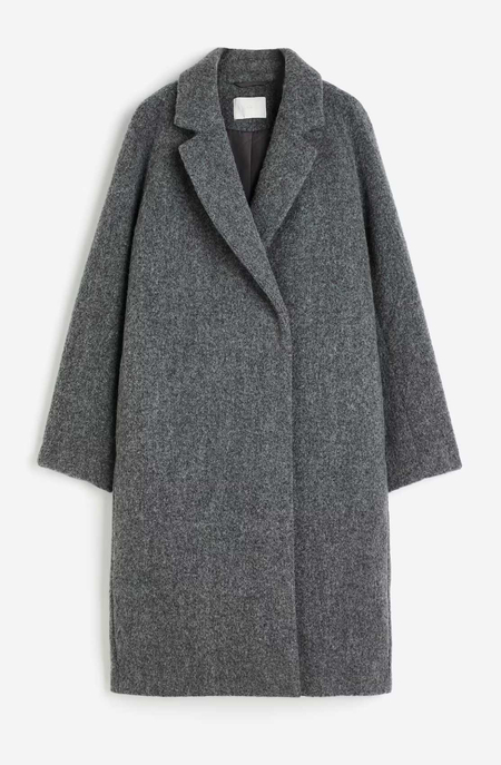 Новое серое Пальто H&M, размер L