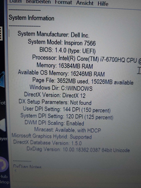 DELL Inspiron 15 Gaming 7566