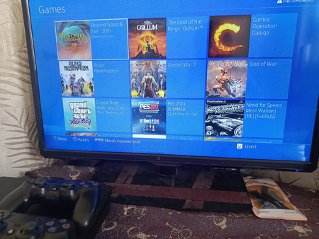 #ps4 playstation 4 slim 1 tb v:6.72 proshivkali+60 ta oʻyin