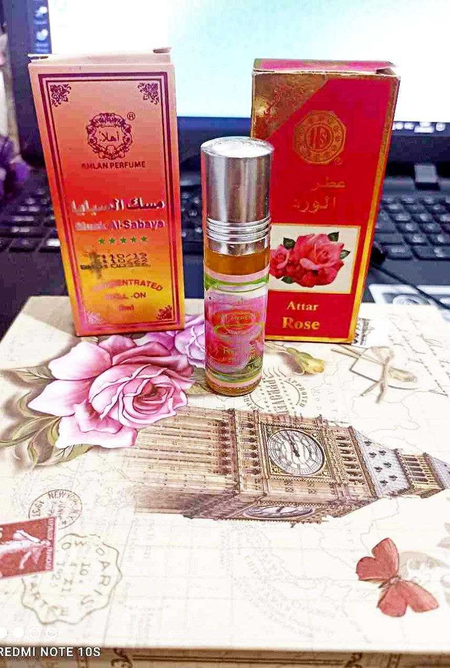 Масляные духи Musk Al-Sabaya, Attar Rose 6/8ml, роликовые!
