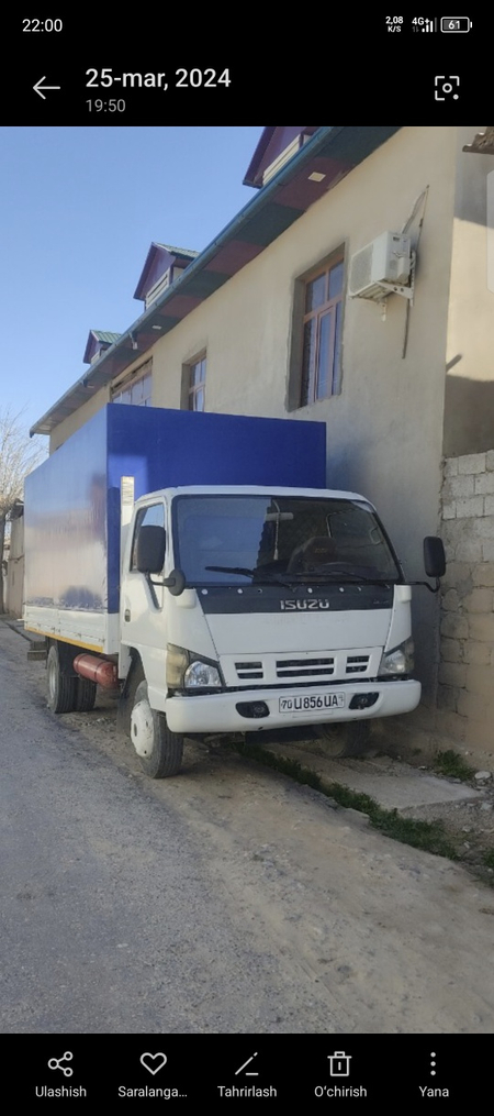 Isuzu pul topar moshina sirochni sotiladi