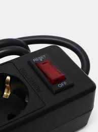 Сетевой фильтр Mypro 3 метра Черный