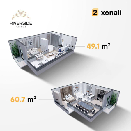 “Riverside Palace” TJM da 3 bosqichilik tolov