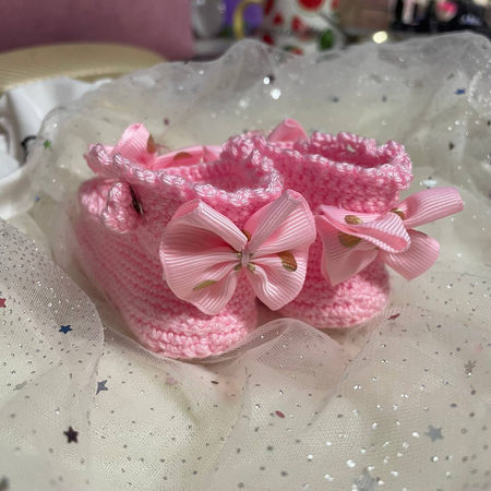 Башмачки розовые зефирки