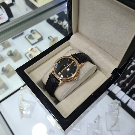 Часы Золотые Gold time Black 585