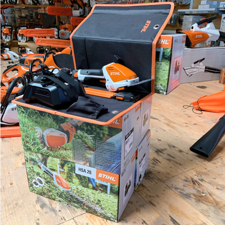 Аккумуляторный кусторез (ножницы, газонокосилка) STIHL HSA 26