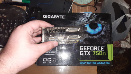 Видеокарта Gigabite GeForce GTX 750 Ti - 2 Гб.
