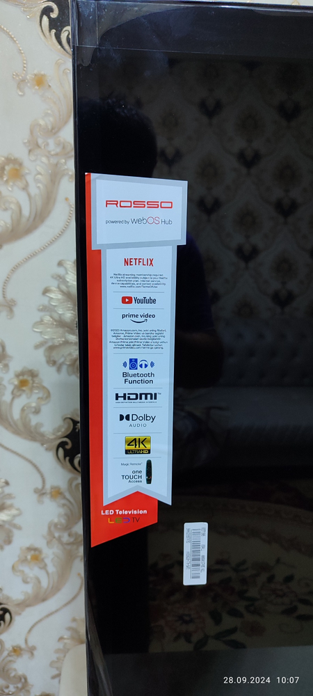 Телевизор Rosso webOS hub smart 65GX90W