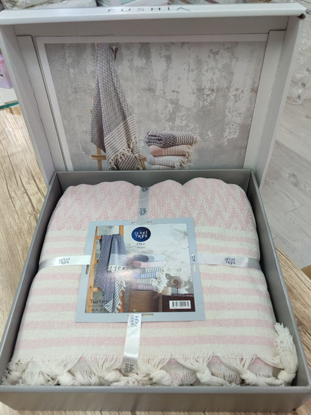 Турецкий плед в подарочной кородке