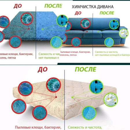 Химчистка мягкой мебели, ковров, стул, матрас, угалок, на дому