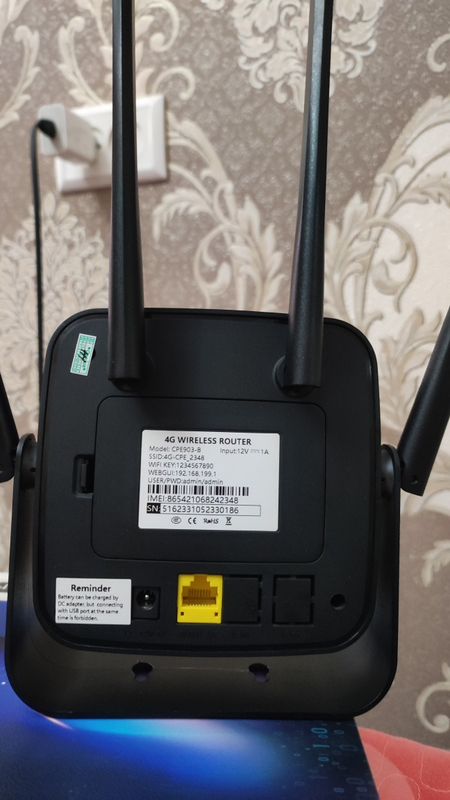 Wi Fi Router sim-kartalik