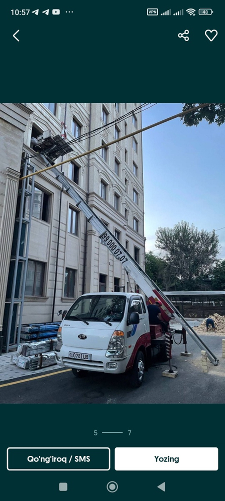 Avto Lift xizmati 26metrdan  53 metirgacha