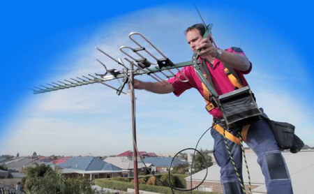 Televizorni devorga qotiramiz antenna urnatami