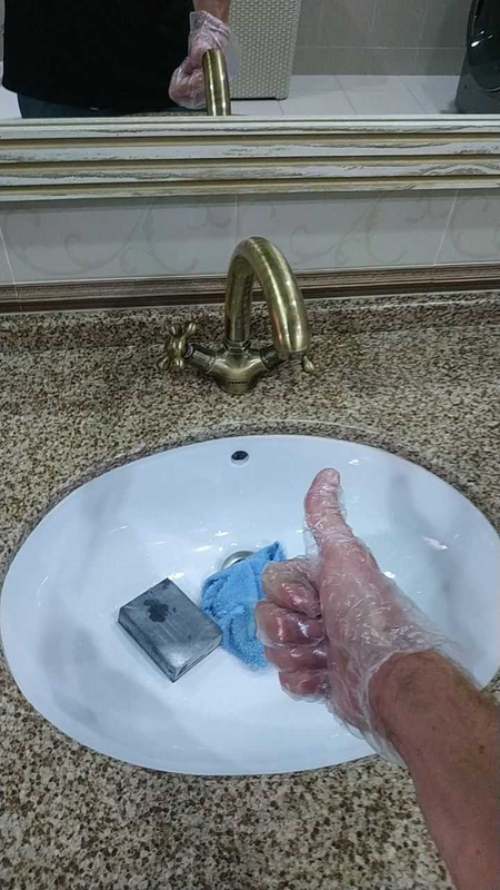 Чистка цоколя от солей