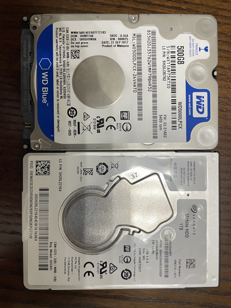 1tb va 500gb hdd disk, 4gb va 2 gb RAM