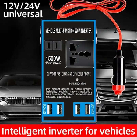 Автомобильный USB-адаптер с инвертором 220 Вт.