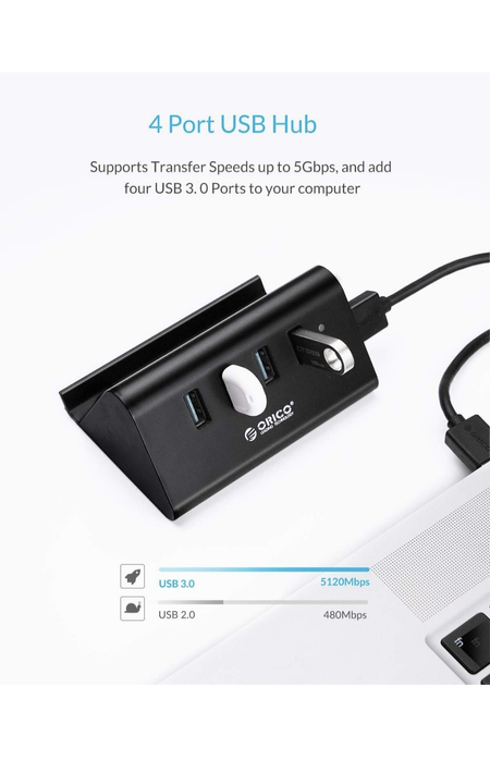 Многофункциональный USB-хаб ORICO с подставкой для телефона