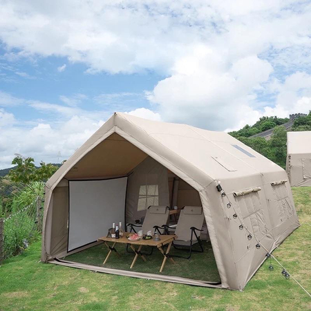 Camp tent надувная палатка для кемпинга 17квм 2 комнатная
