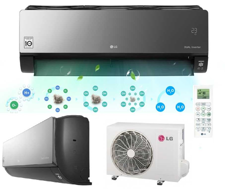 Кондиционер LG 12 Artcool Dual Inverter (Wi-Fi/AC12BK) Ионизатор плюс