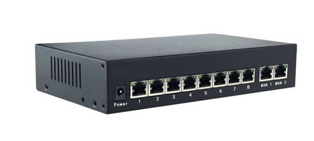 Poe коммутатор 8+2 портовый свитч пое, В НАЛИЧИИ