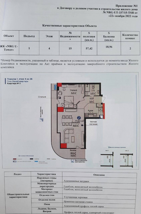 Продается 2/21/26 жк U Tower