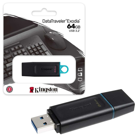 Флешка Kingston 64gb usb 3.2