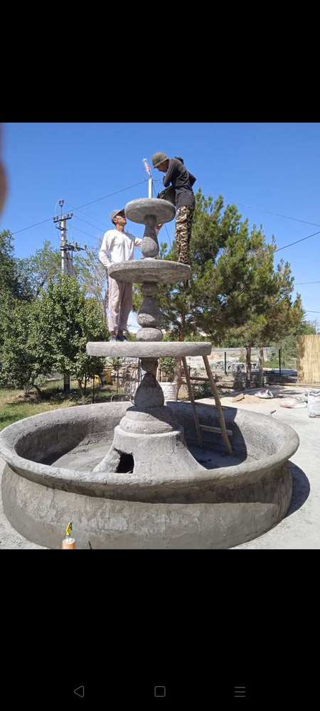 Арт бетон водопады фонтаны