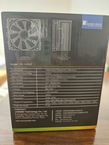 Кулер для процессора Jonsbo CR-1000GT