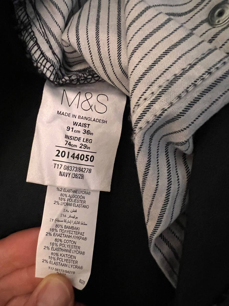 Marks and Spencer Blue Harbour новые синие джинсы, размер 36 Англия