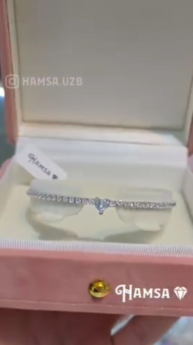 браслет серебро hamsa