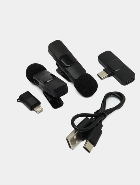 Микрофон для телефона,беспроводной,петличка для IPhone и Android