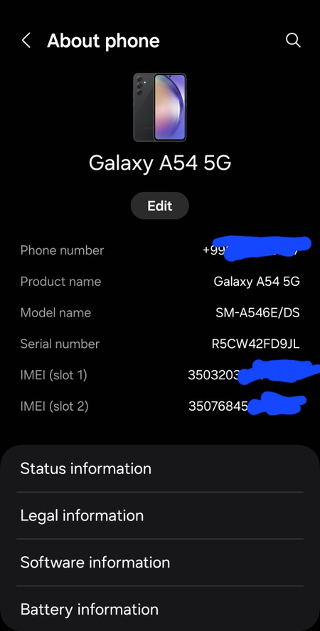 Tel alo xolatda!!!  Samsung A54 6/ 128 gb pul zarur wu uchun sotyapman