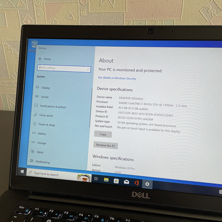 Ноутбук Dell 7490 | 16GB DDR4 | SSD M2 256GB | Intel i7 vPro