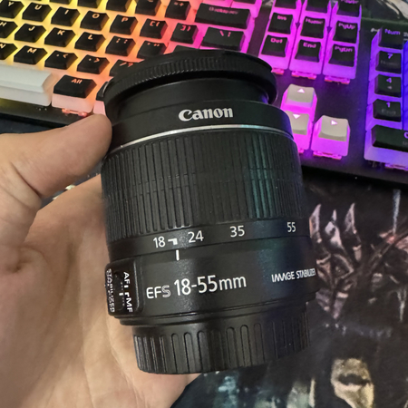 Продается комплектный объектив canon 18-55