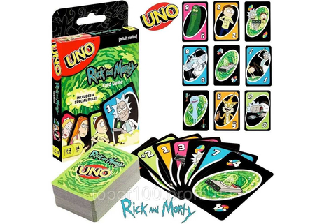 Настольная игра УНО Uno Rick and Morty