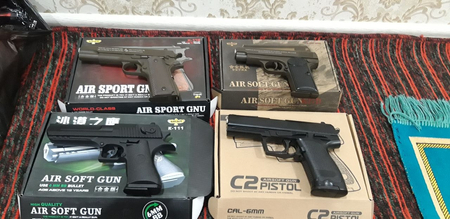 Оптом Пистолет игрушки с глушителем Pistolet igrushka glushitel