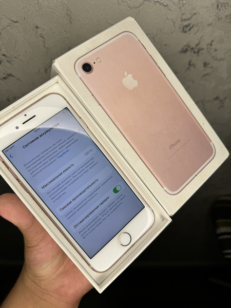 Iphone 7 128gb Rose gold karobka dakument ideal