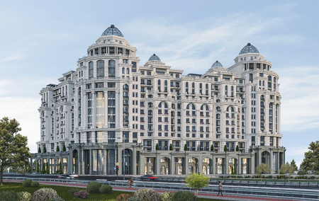 Юнусабадский р-н ЖК Метрополь 3/8/12 Коробка 86м²