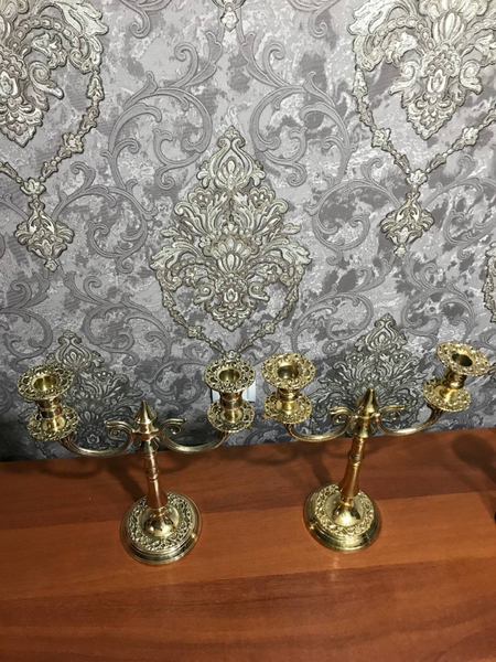 Подсвечники латунь