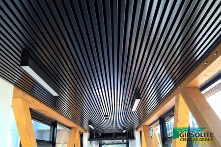 Реечный кубообразный потолок от Gipsolite Ceilings!