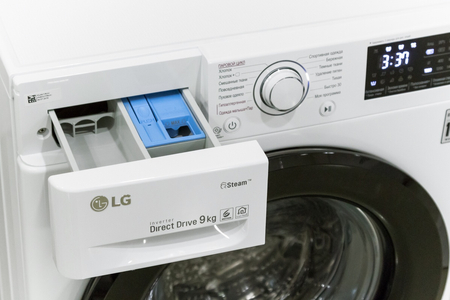 (9кг) LG  стиральная машина, Direct Drive Inverter+Steam Premium