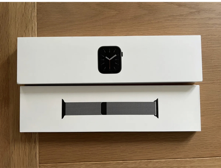Продам Apple watch series 5 44mm Stainless Steel. Milanese Loop iwatch