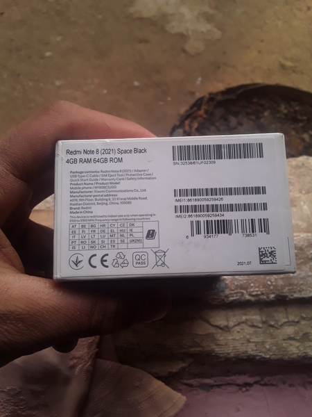 Redmi note 8  karobka dakiment bor radnoy telefon remont bomagan
