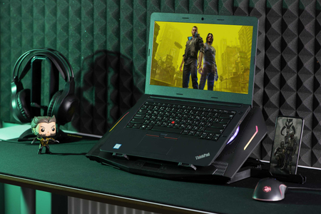 Охлаждающая подставка 2E Gaming Cooling Pad CPG-006 17.3` Black