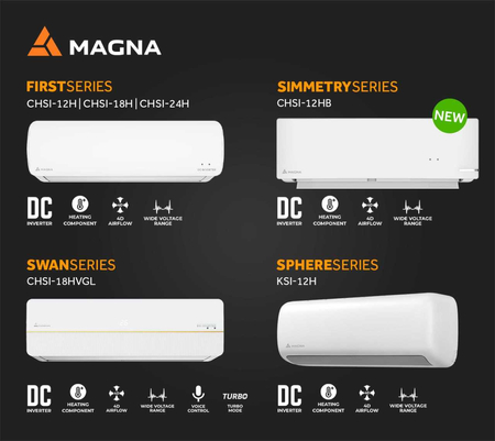 Скидка !!! Кондиционер MAGNA Sphere KSI-12H Inverter+тен Konditsioner