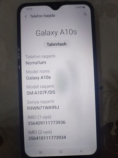 Samsung galaxy A10s